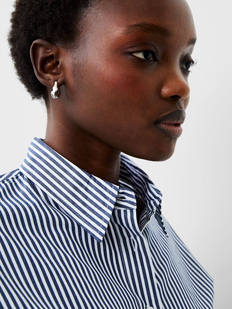 Alissa Stripe Cropped Shirt | French Connection EU