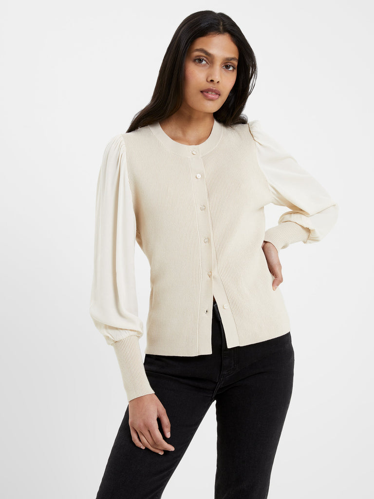 Krista Mix Long Sleeve Cardigan | French Connection EU